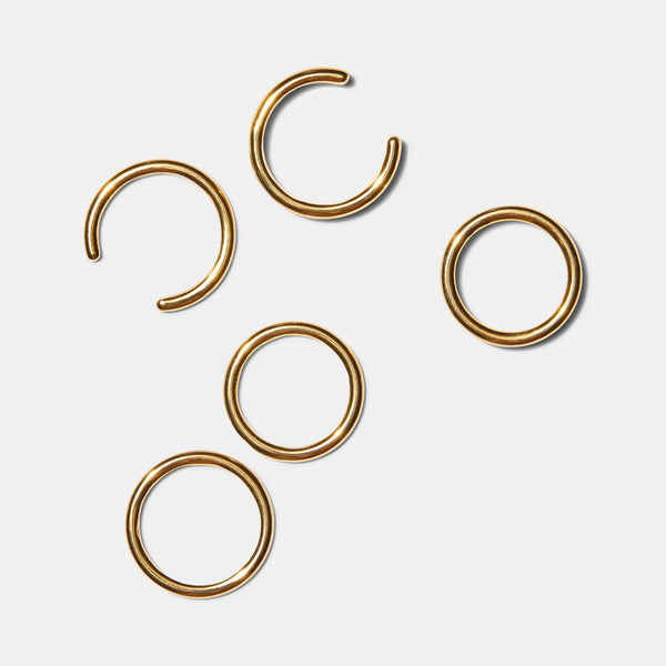 5 Ring Set in Gold — Exclusive – Emme Parsons